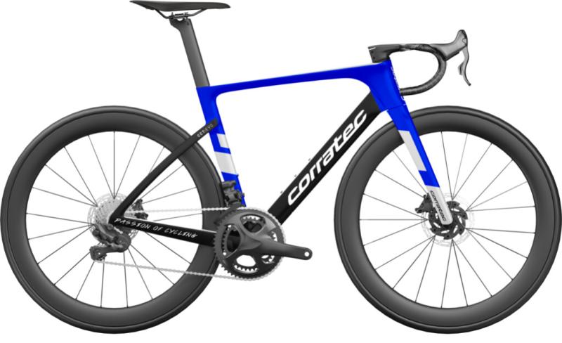 corratec | CCT Evo Pro Di2 Blue, Black, White | 46 | Passion of Cycling